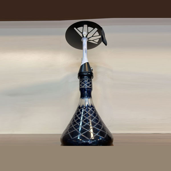 Korres 2 Single Hose Big Size Hookah, with Black Glass Base (Crystal ...