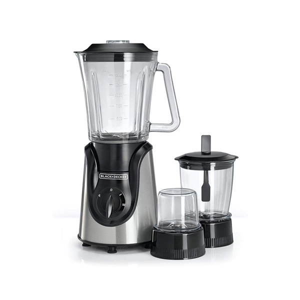 Black+Decker Blender with Grinder/Mincer/Chopper, 600W, 220V, 1.5lt ...