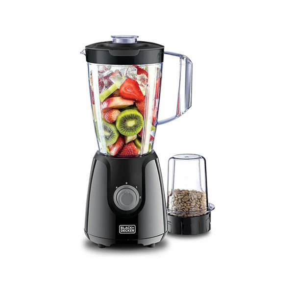 Black+Decker Blender with Grinder Mill, 400W, Black Color, Model No ...